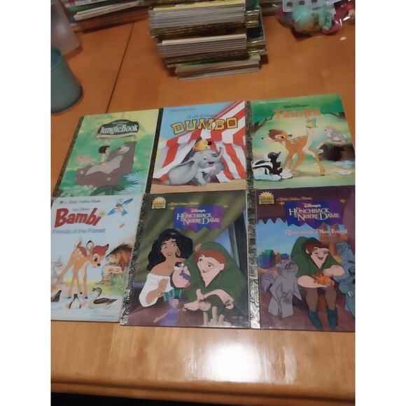 Disney | Accents | Disney Little Golden Books Lot Jungle Book Dumbo ...